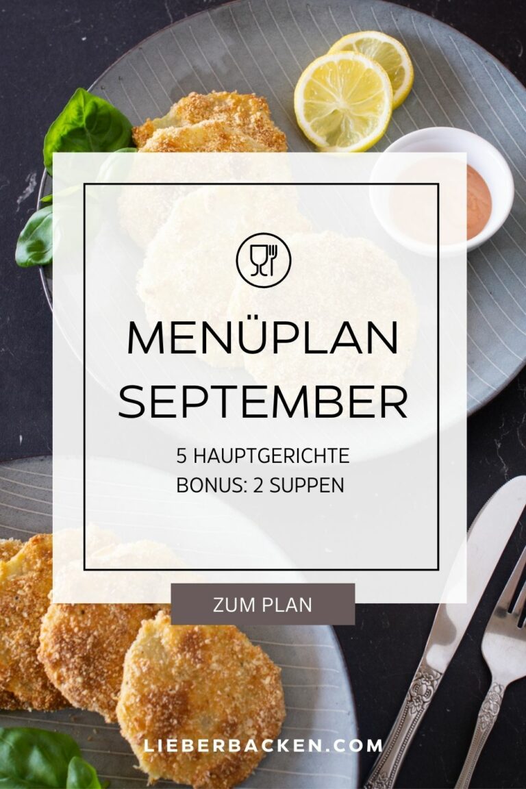 Menüplan September | Essen planen - LieberBacken